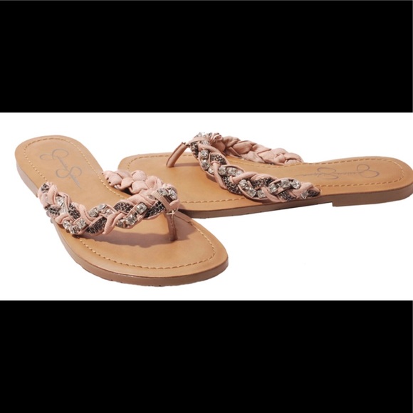 Jessica Simpson | Shoes | Jessica Simpson Pink Braid Sandal | Poshmark